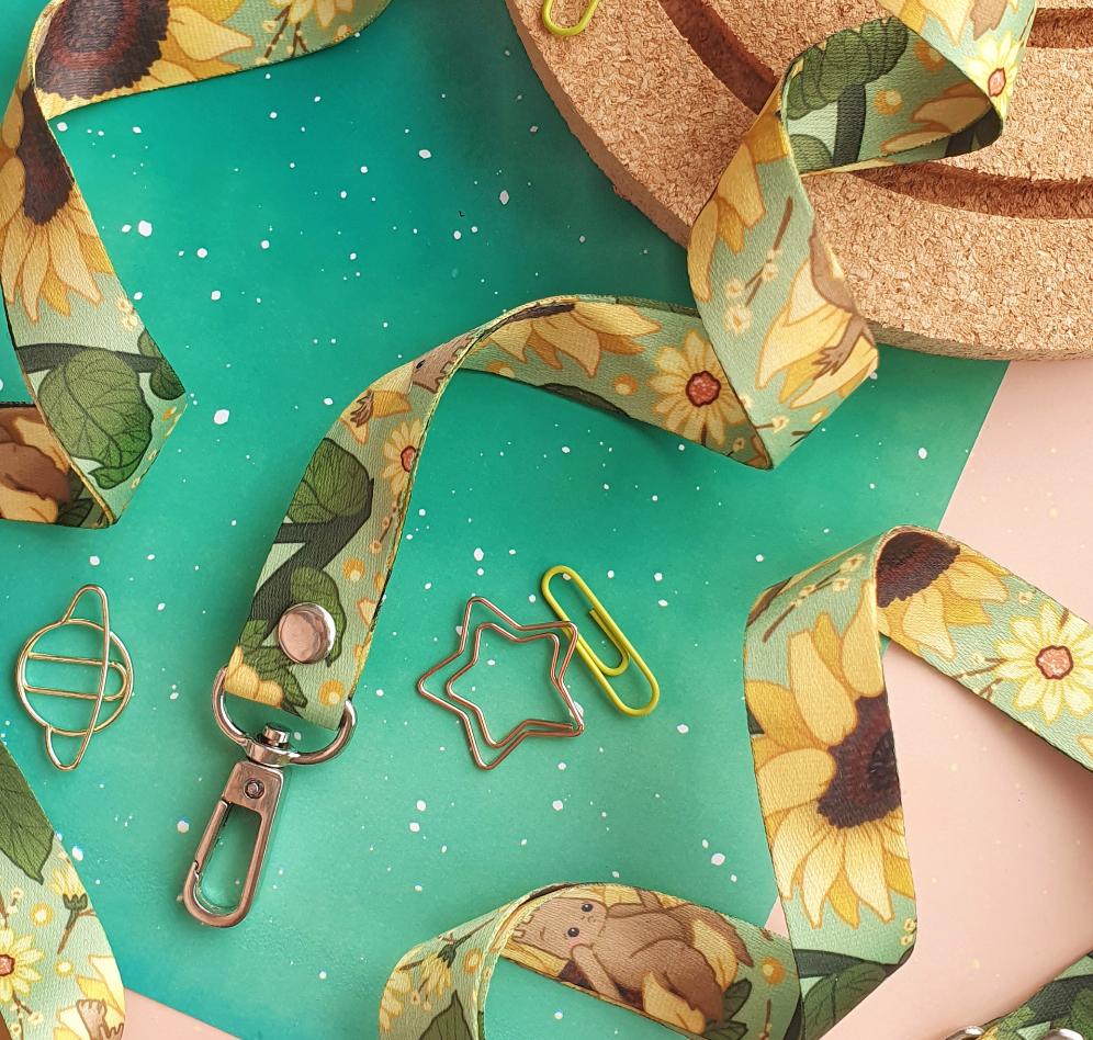 Lanyard | Sunflower Mandrakes – The Enamel Library