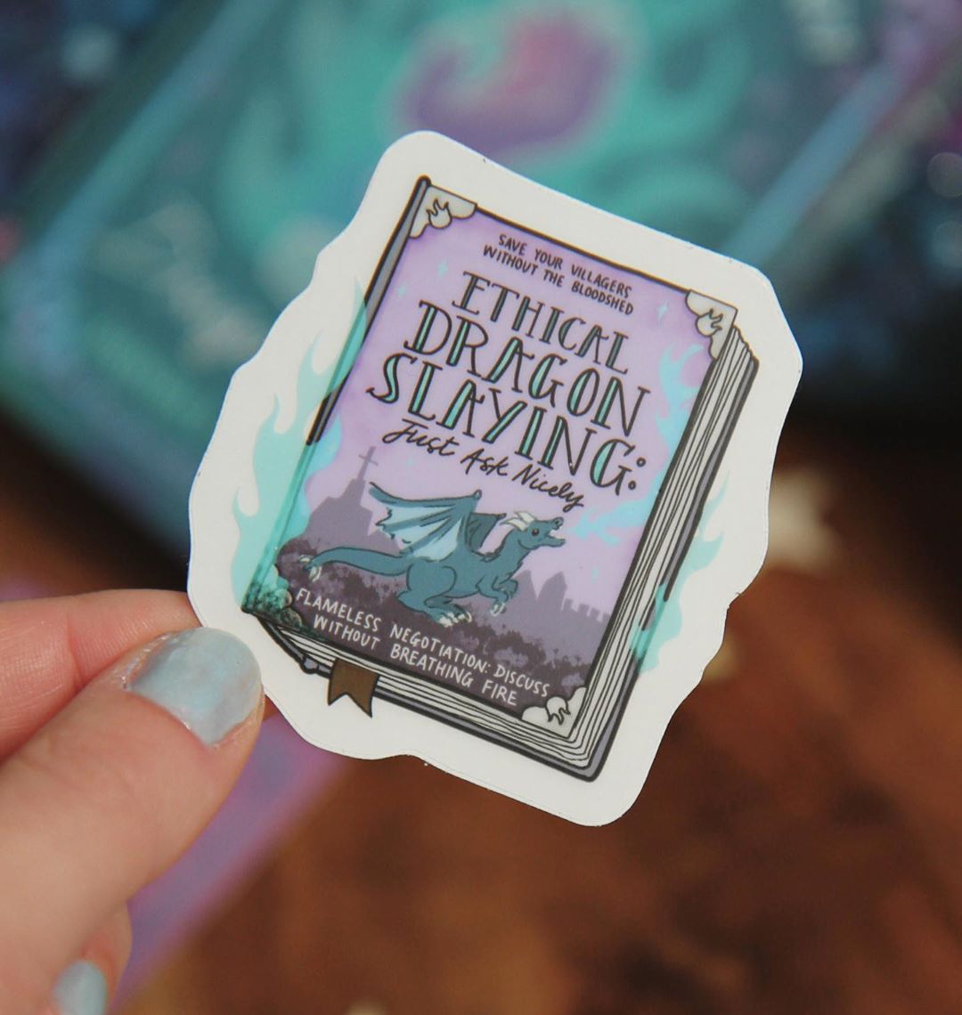 September Vinyl Sticker | Ethical Dragon Slaying – The Enamel Library