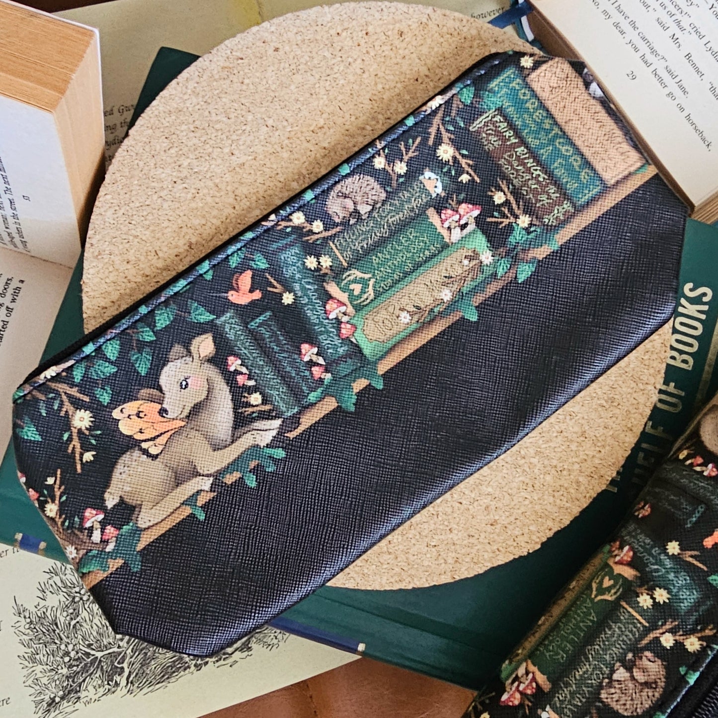 Faux Leather Pencil Case | Forest Magic – The Enamel Library