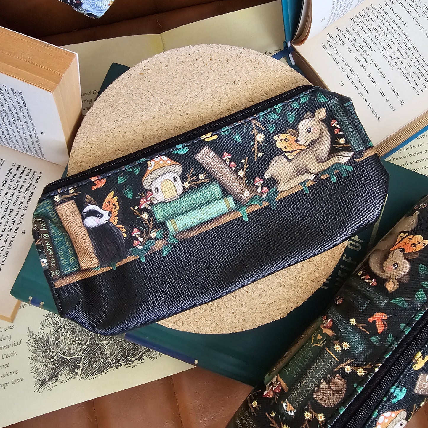 Faux Leather Pencil Case | Forest Magic – The Enamel Library