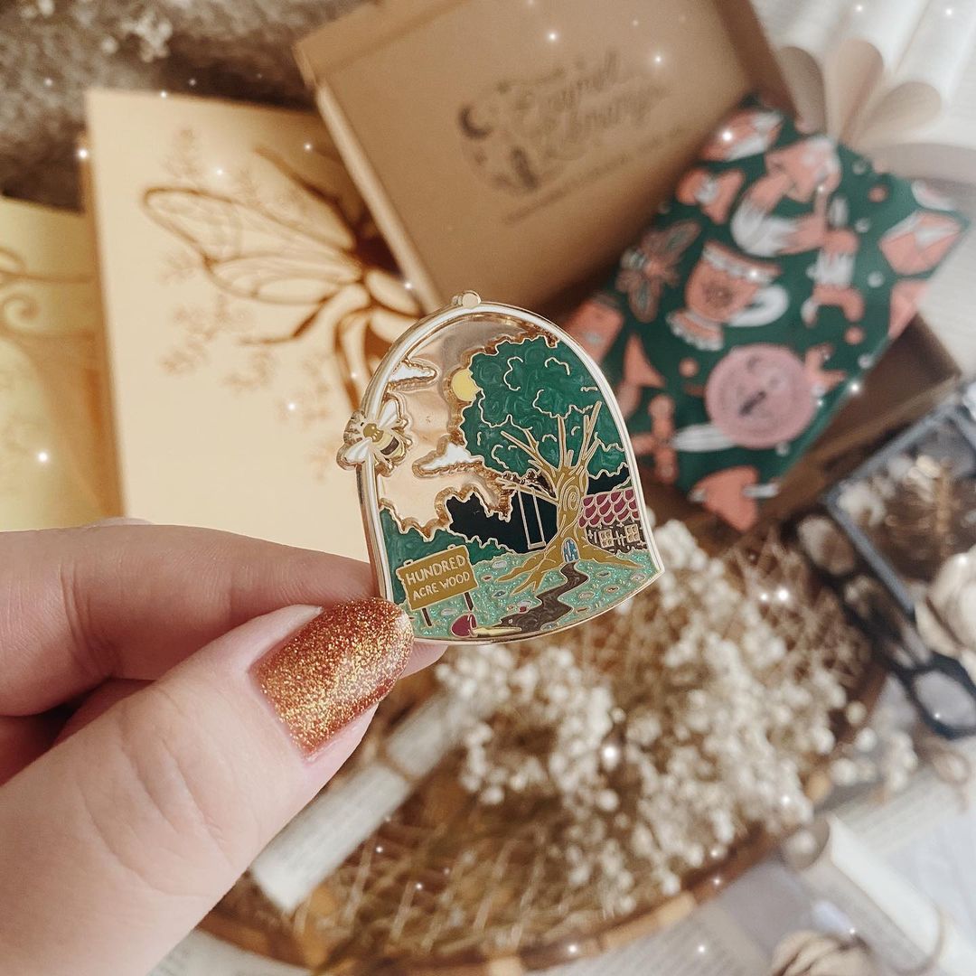 Location Terrarium Pin | Hundred Acre Wood – The Enamel Library